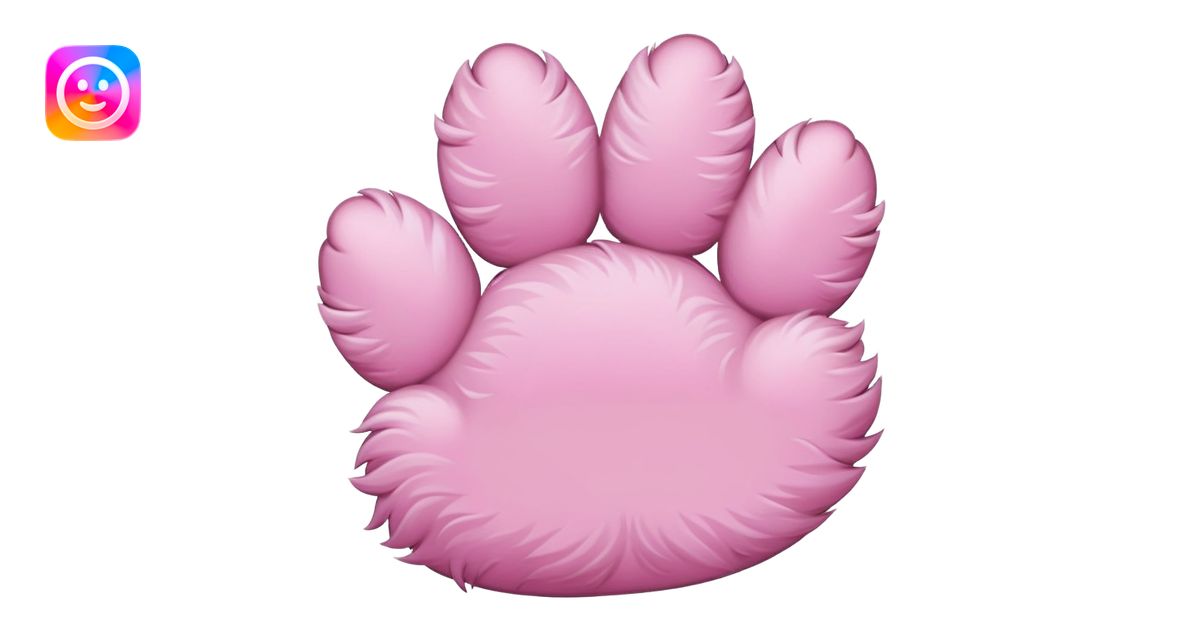 cute cartoon paws emoji | AI Emoji Generator