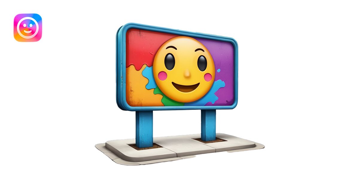 billboard on the street emoji | AI Emoji Generator