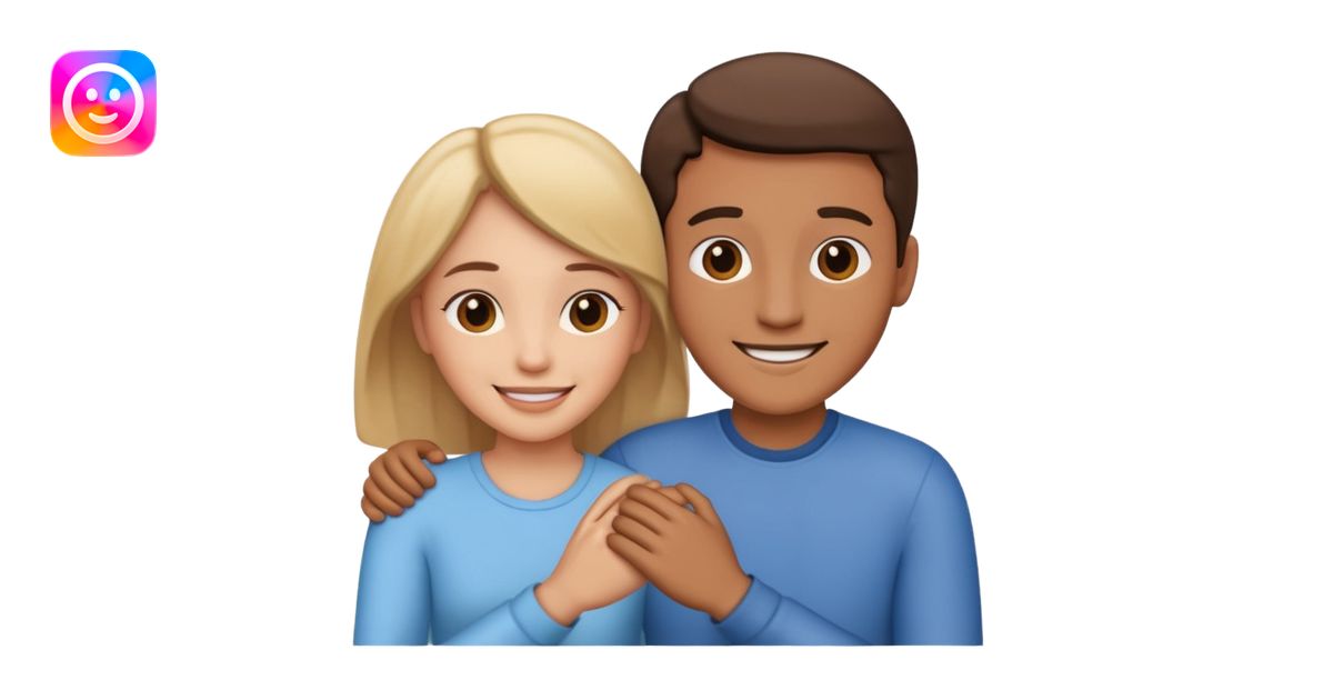 Amour à distance emoji | AI Emoji Generator