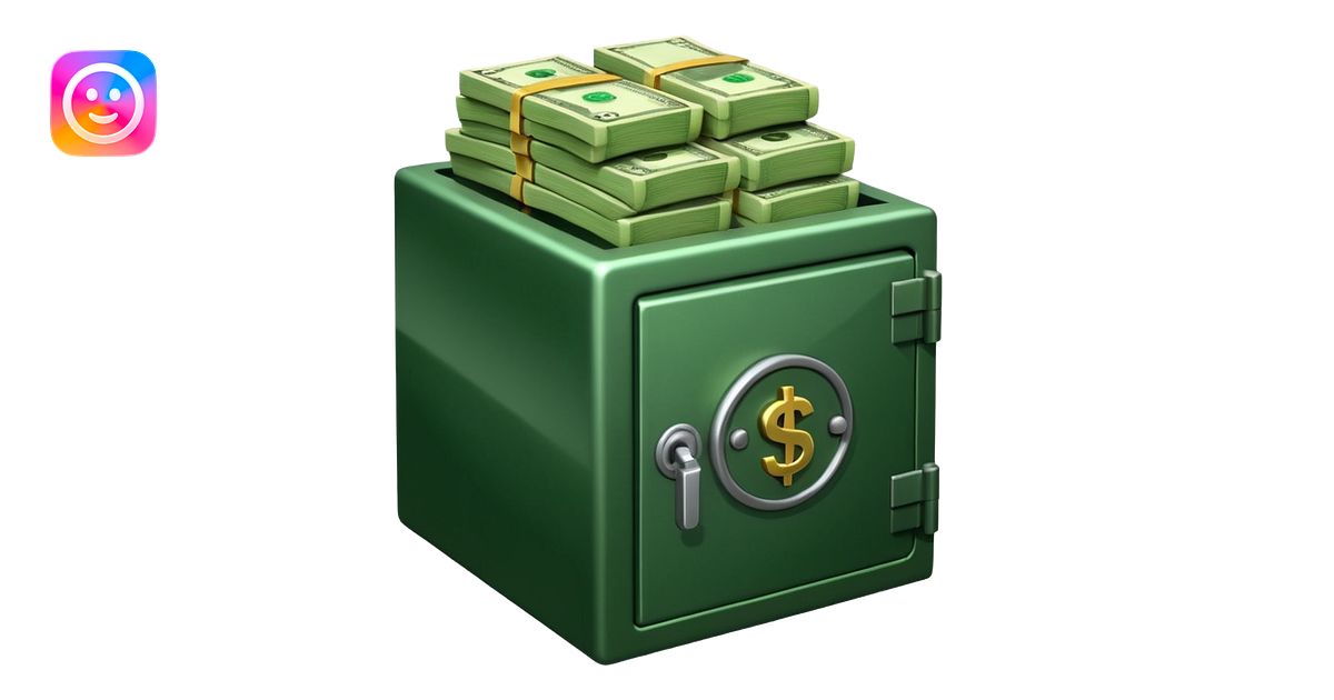 money savings in bank emoji | AI Emoji Generator