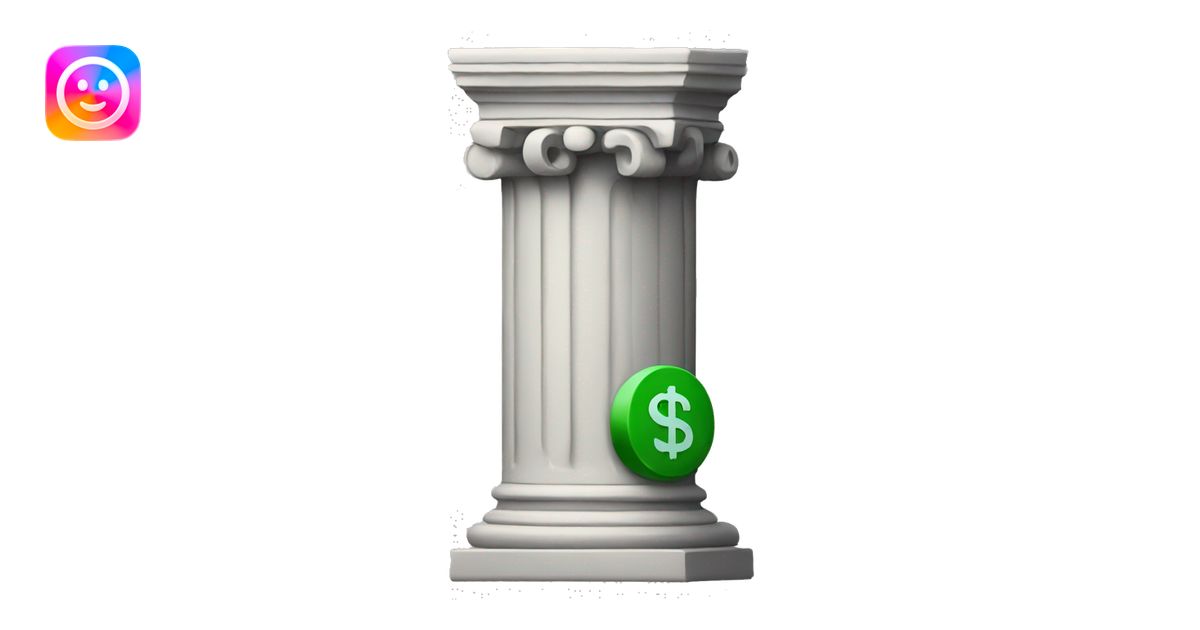 pillar of dollar sign emoji | AI Emoji Generator
