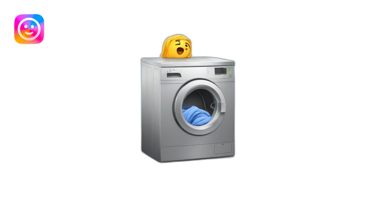 stuck-in-the-washing-machine emoji | AI Emoji Generator