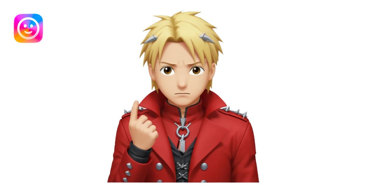 Create a Full Metal Alchemist Brotherhood Edward emoji for a teams chat ...