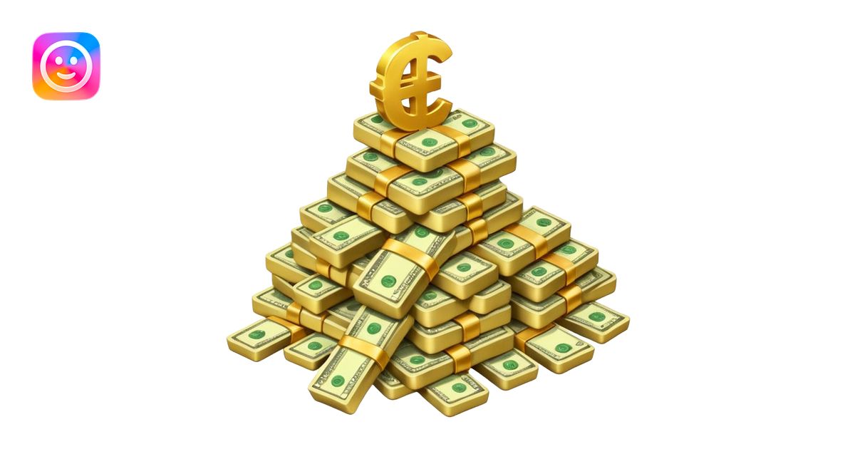 money in a glitter $ emoji | AI Emoji Generator