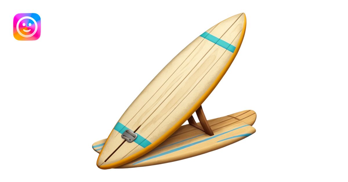 Surfboard Stuck in Sand emoji | AI Emoji Generator