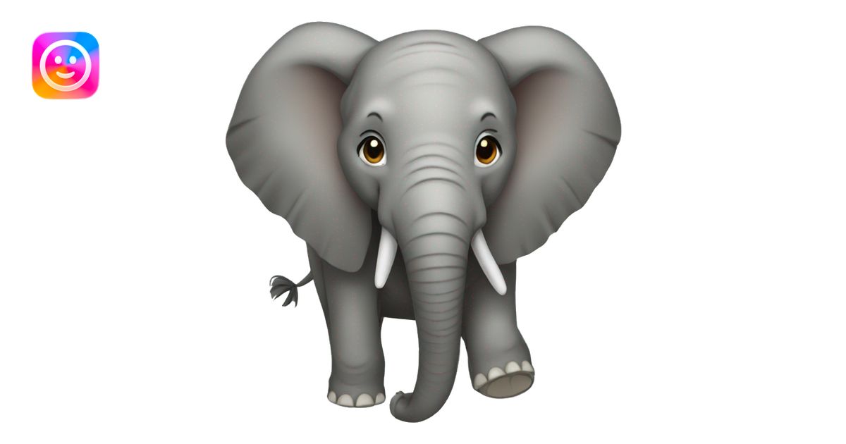 African Elephant emoji | AI Emoji Generator