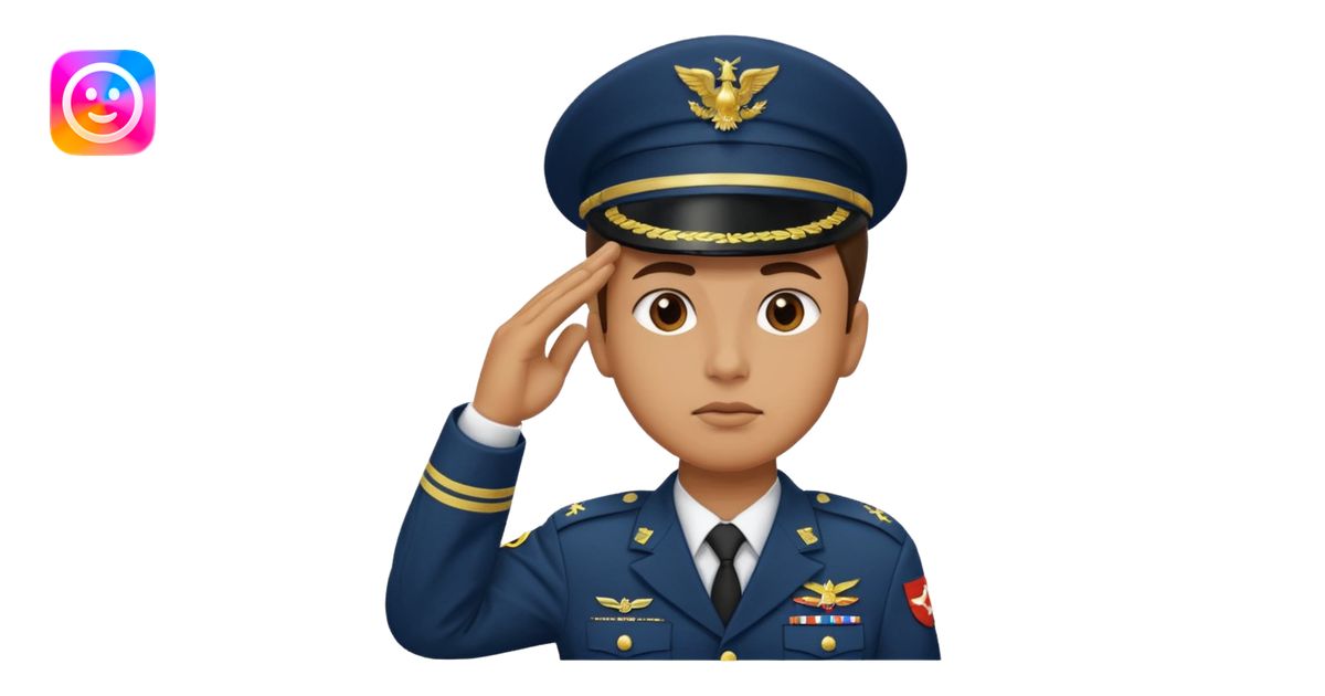 soldier saluting emoji | AI Emoji Generator