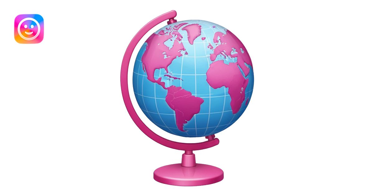 mix light pink dark pink and white girly globe with www under it. It ...