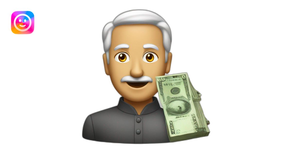 rise on indian rupee emoji | AI Emoji Generator