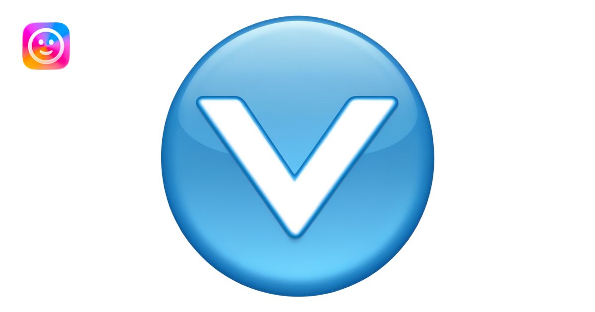 roblox verified blue tick icon emoji | AI Emoji Generator