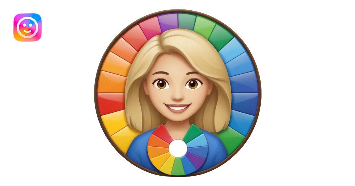 graphic designer , color wheel, photoshop icon emoji | AI Emoji Generator