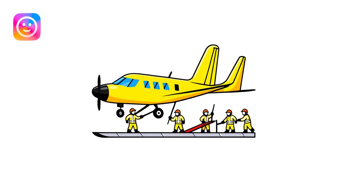 ramp agent with marshalling wands guiding aircraft, wearing bright ...