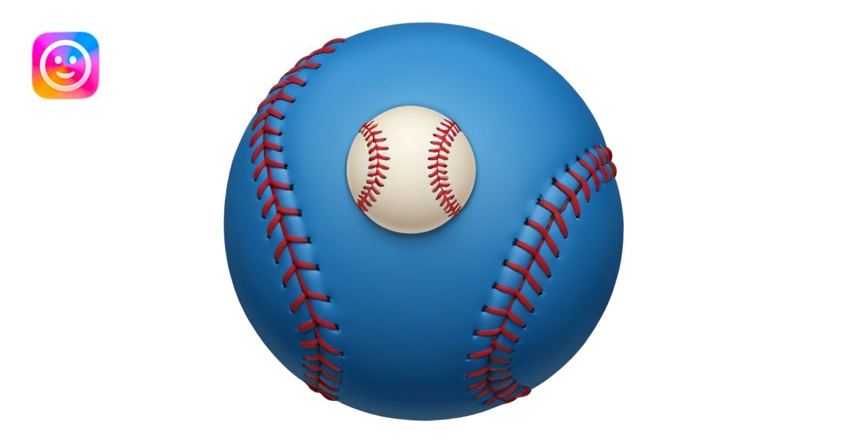 blue baseball ball emoji | AI Emoji Generator