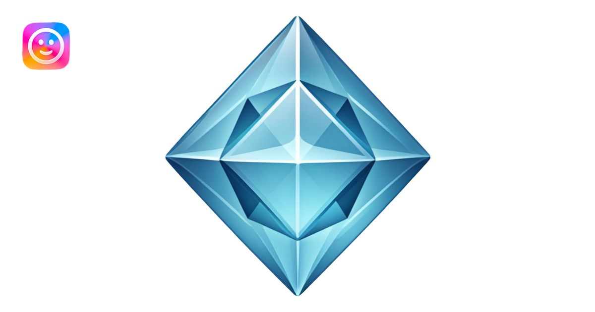 Crystal Geometry emoji | AI Emoji Generator