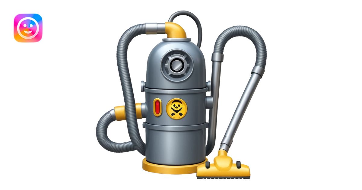 Dust extraction vacuum emoji | AI Emoji Generator