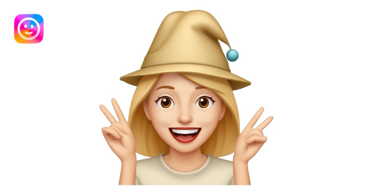 a woman making a bad decision and acting like a fool emoji | AI Emoji ...