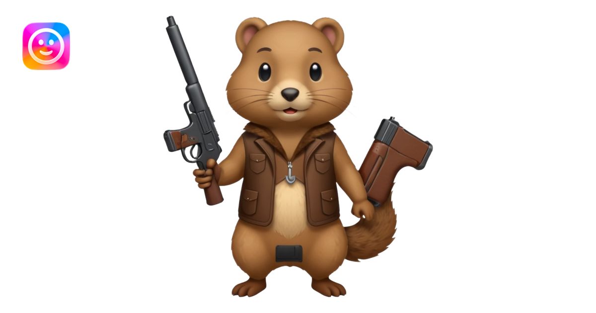 gopher with gun emoji | AI Emoji Generator