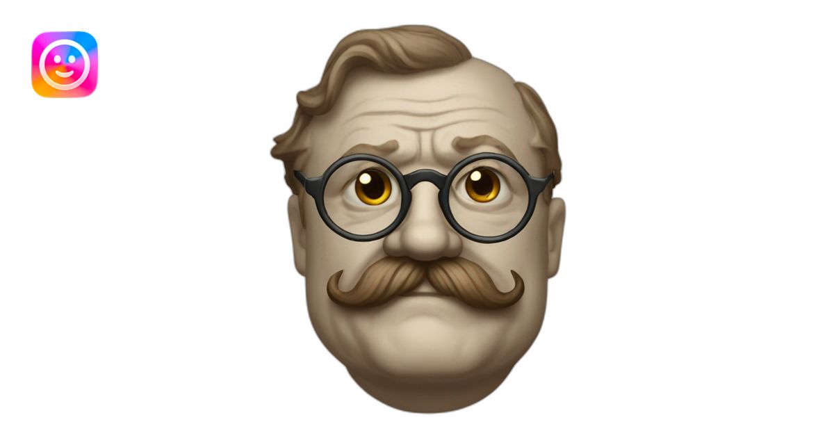 Theodore Roosevelt monocles emoji | AI Emoji Generator