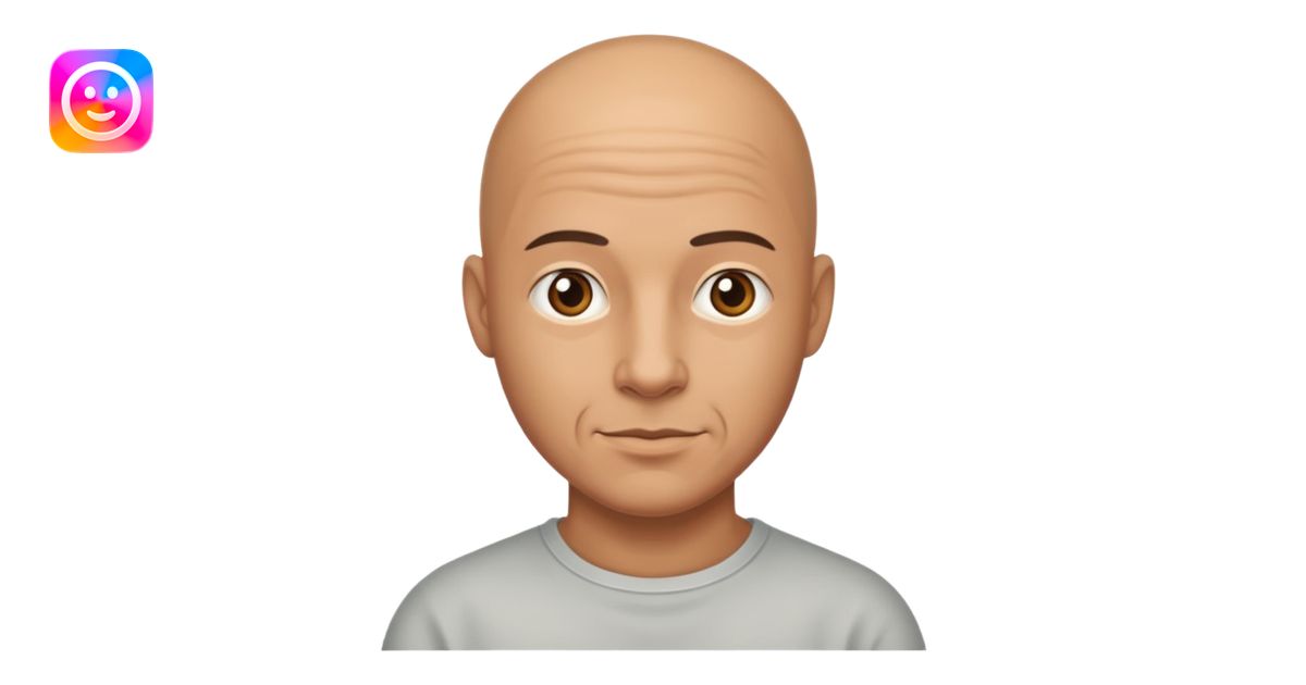 Bald man emoji | AI Emoji Generator