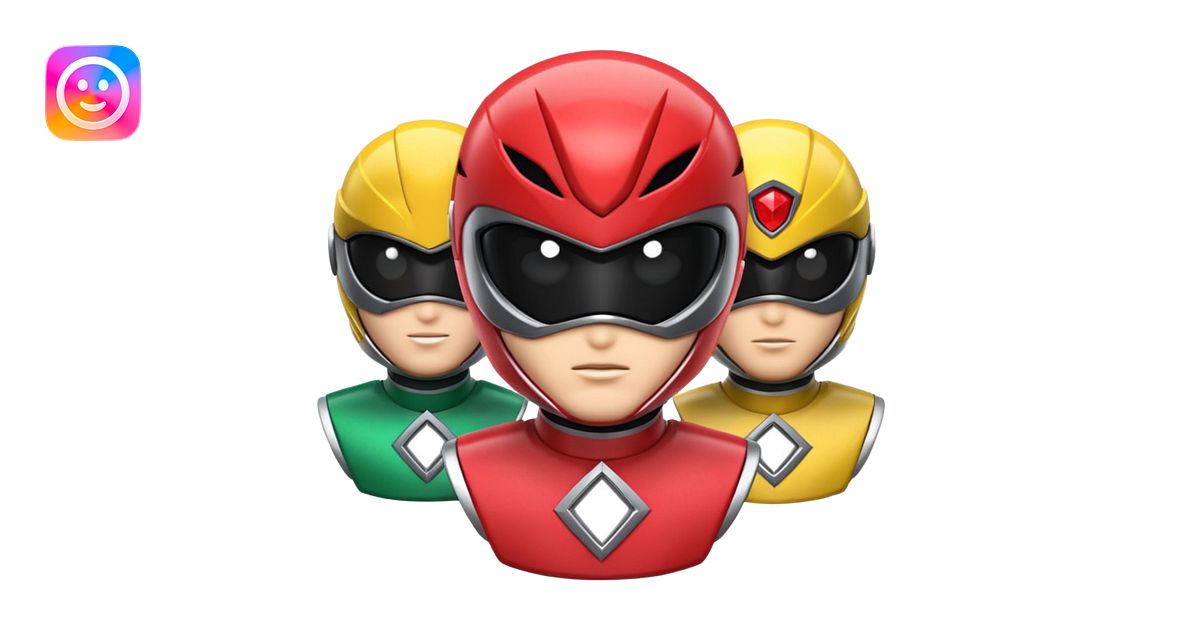 Power rangers emoji | AI Emoji Generator