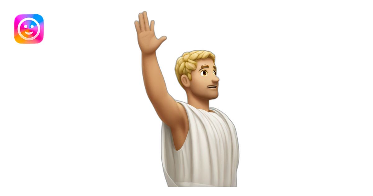 Roman salute emoji | AI Emoji Generator