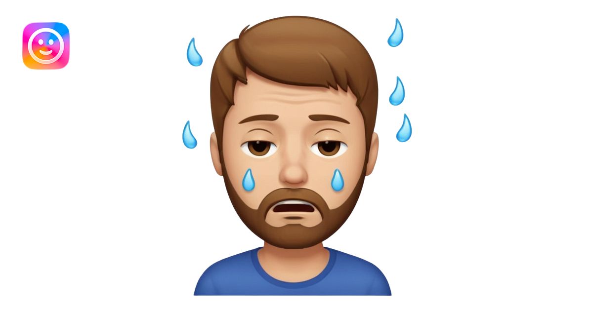 A man with light brown hair and a short brown beard making a wah cry ...