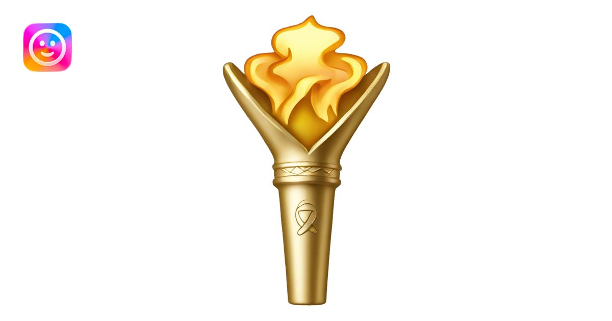 Olympic Gold Torch emoji | AI Emoji Generator