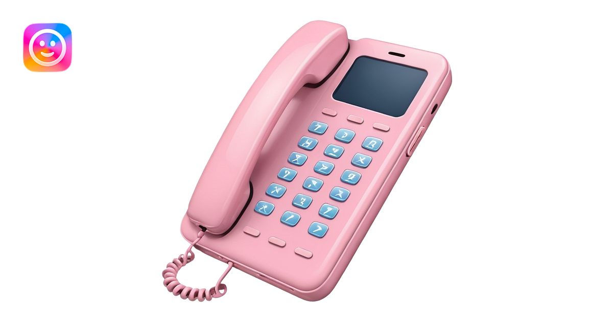 pastel pink phone emoji | AI Emoji Generator