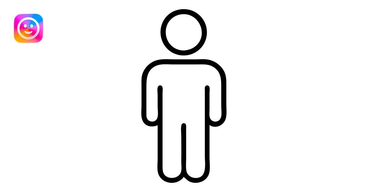 Simple person icon, minimalist human figure icon | AI Emoji Generator