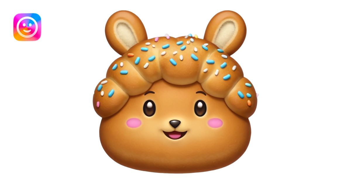 happy star shape bun emoji | AI Emoji Generator