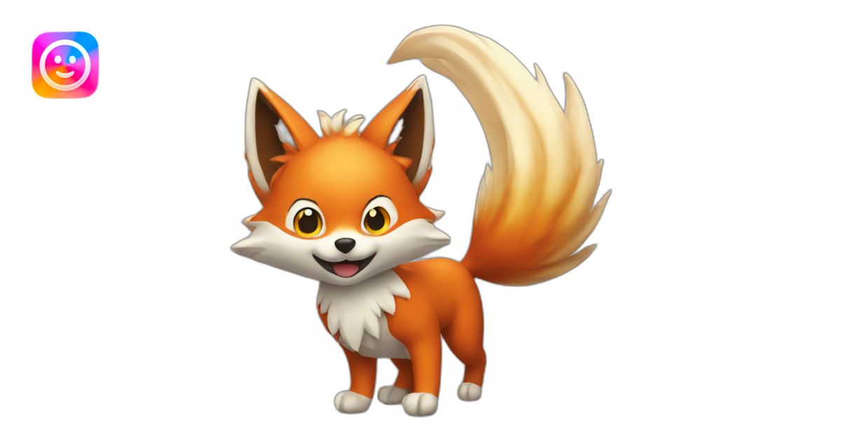 Nine tailed fox emoji | AI Emoji Generator