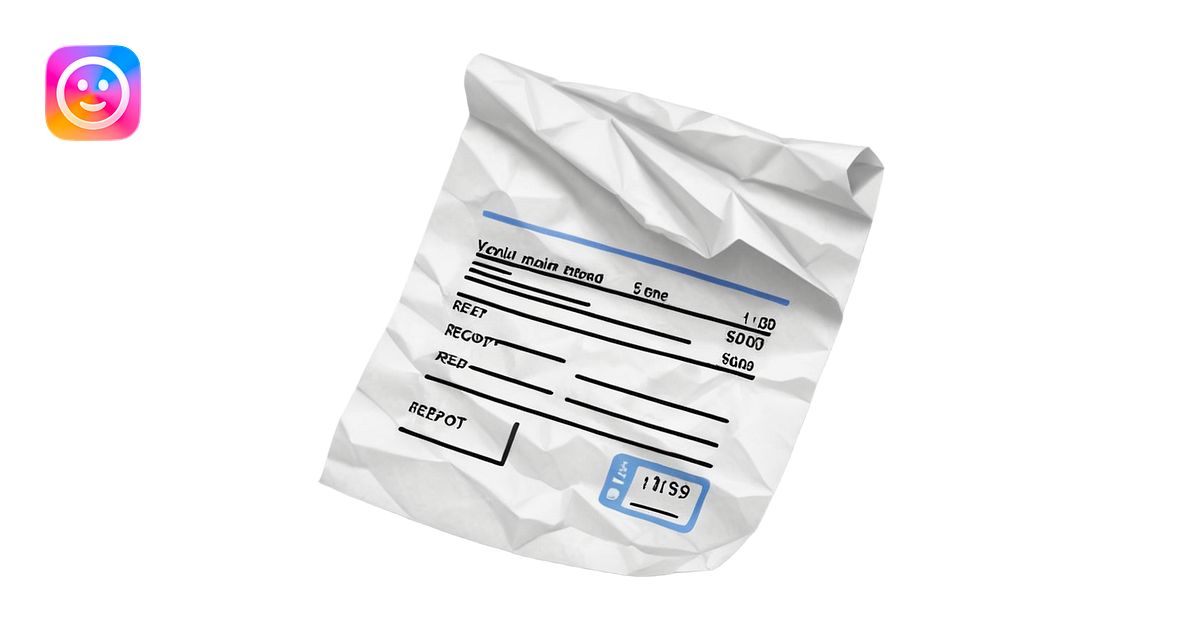 Receipt emoji | AI Emoji Generator