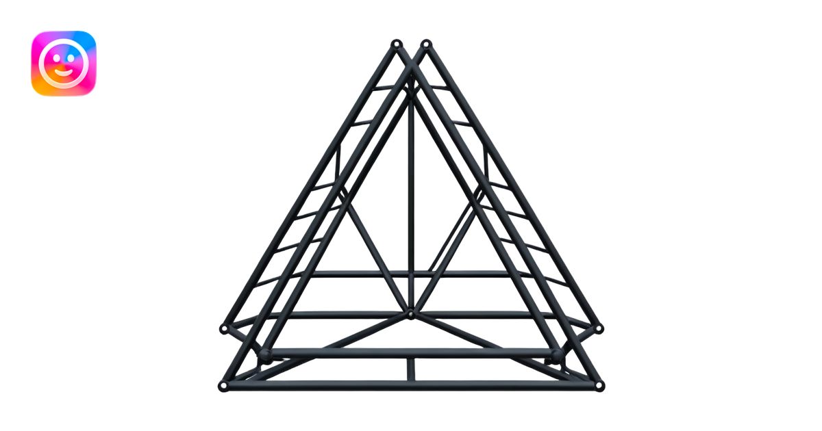 black concert Metal truss frames emoji | AI Emoji Generator