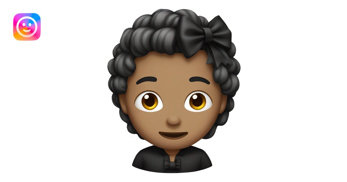 Black bow emoji | AI Emoji Generator