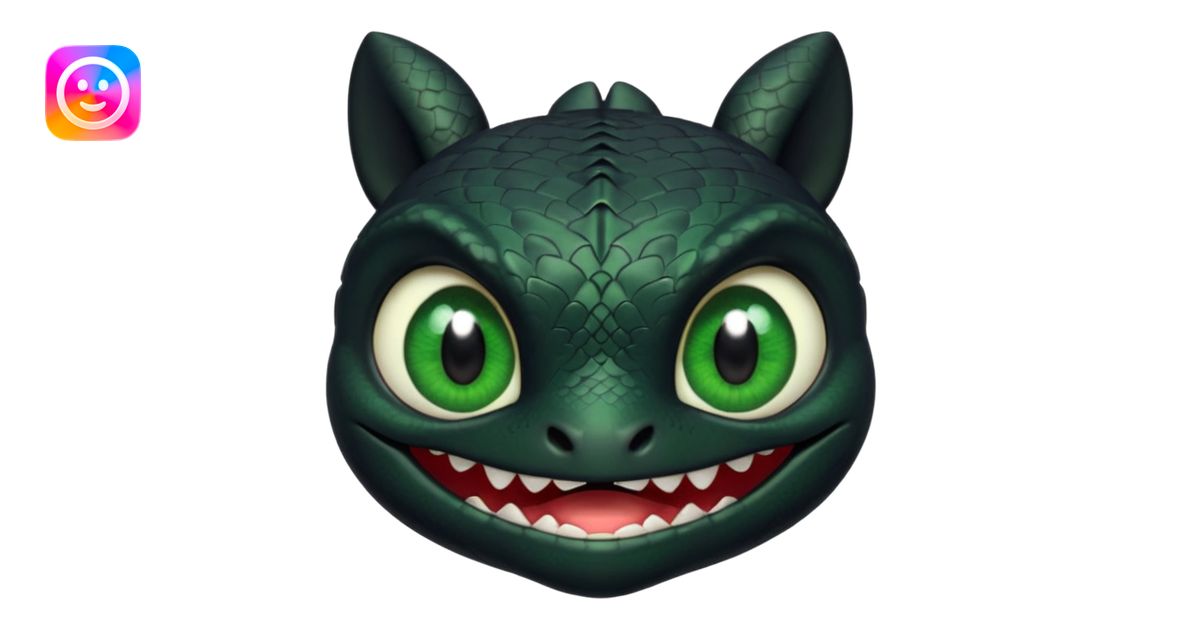 Toothless face only from how to train your Dragon emoji | AI Emoji ...