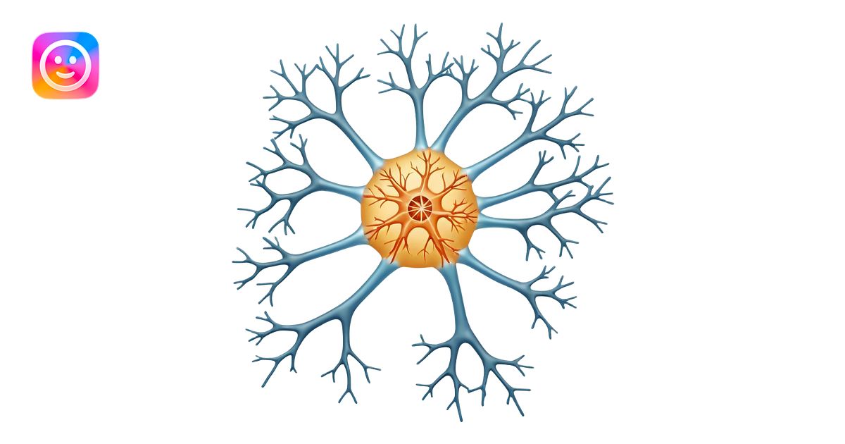 A unilateral scientifically accurate nerve cell with the 3 main ...