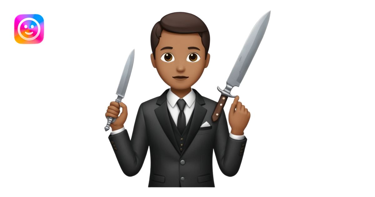 Old knife, royalty knife in the auction emoji | AI Emoji Generator
