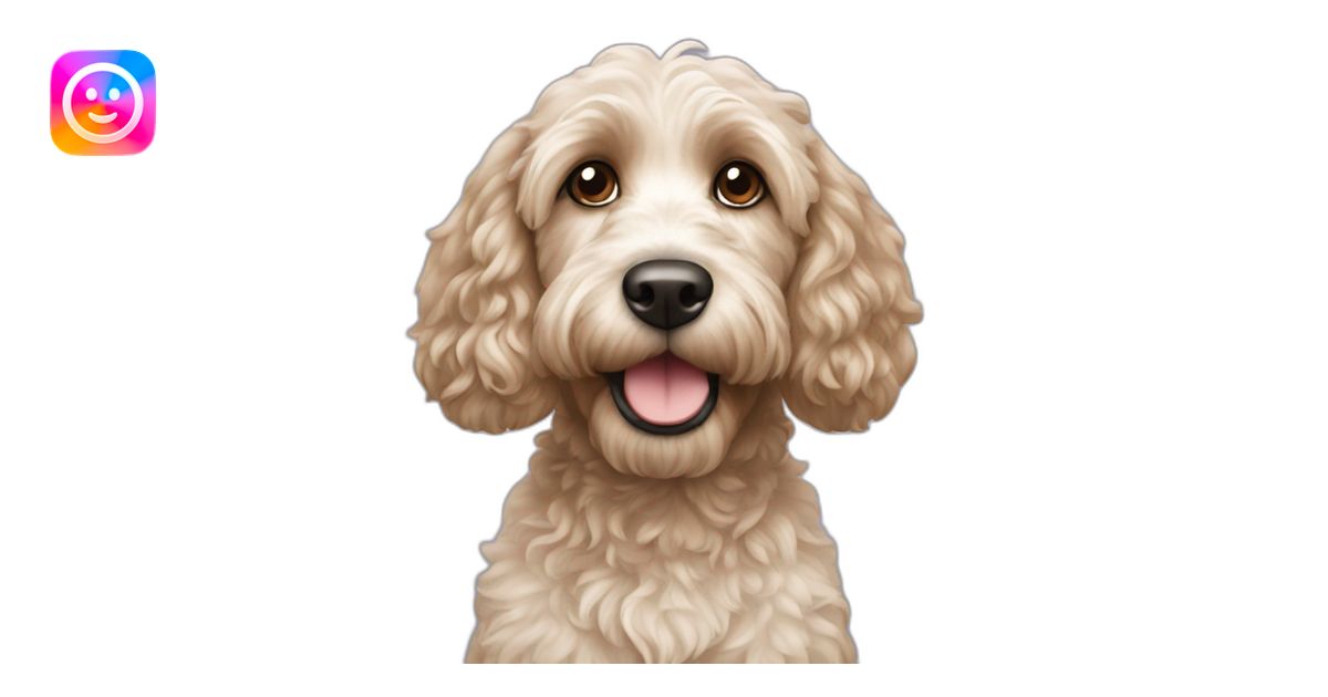 A cockapoo emoji | AI Emoji Generator