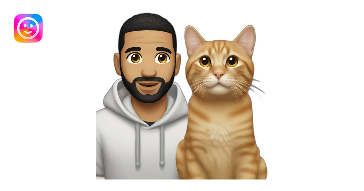 drake with cat emoji | AI Emoji Generator