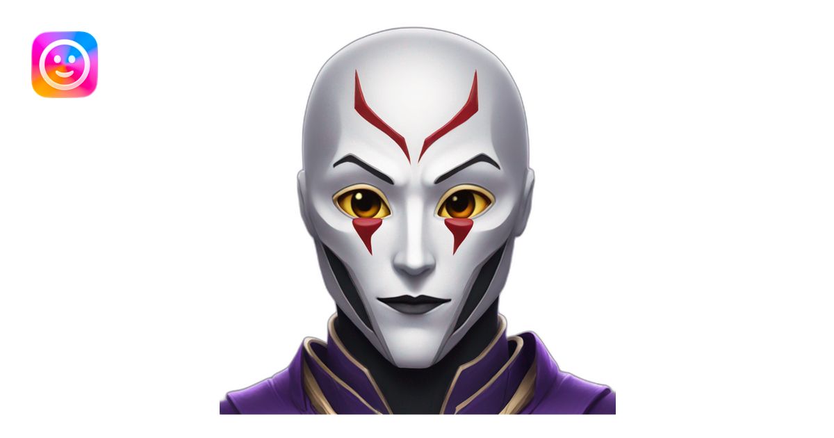 jhin with heart in the eyes emoji | AI Emoji Generator