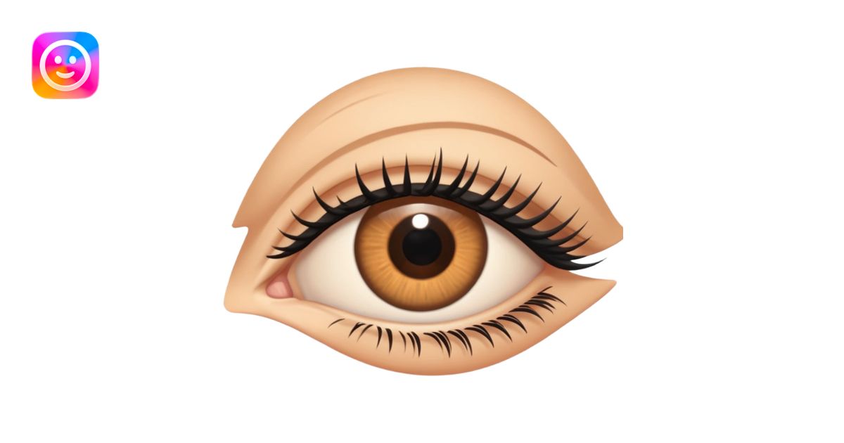 juste un oeil 👁️ mais fermé emoji | AI Emoji Generator