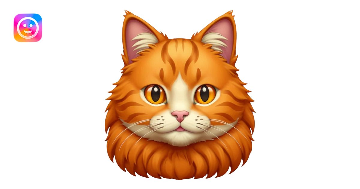 Big orange saviour cat emoji emoji | AI Emoji Generator