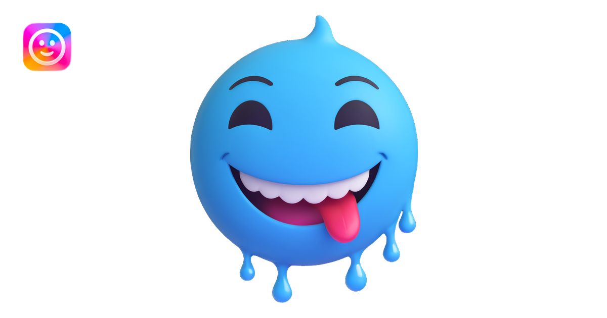 blue smiley face with tears of joy, laughing, Microsoft Fluent style ...
