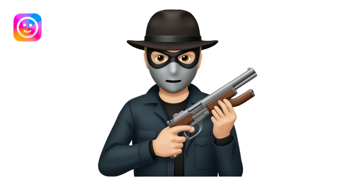 Bank robber emoji | AI Emoji Generator