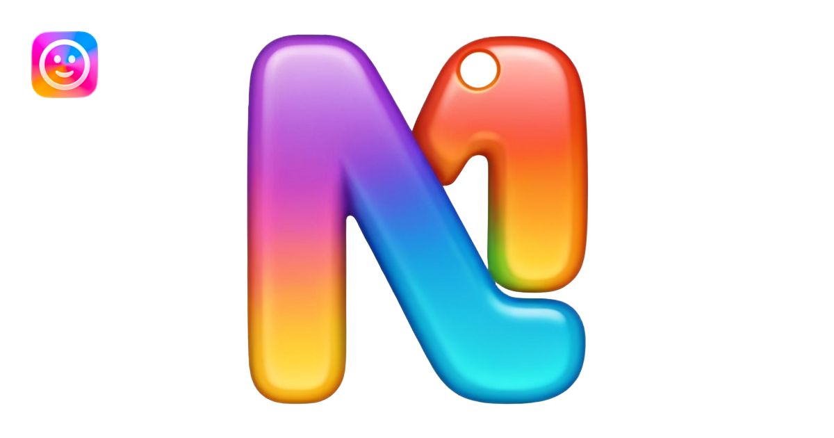 The word “Mid” in bubbly cartoon letters emoji | AI Emoji Generator