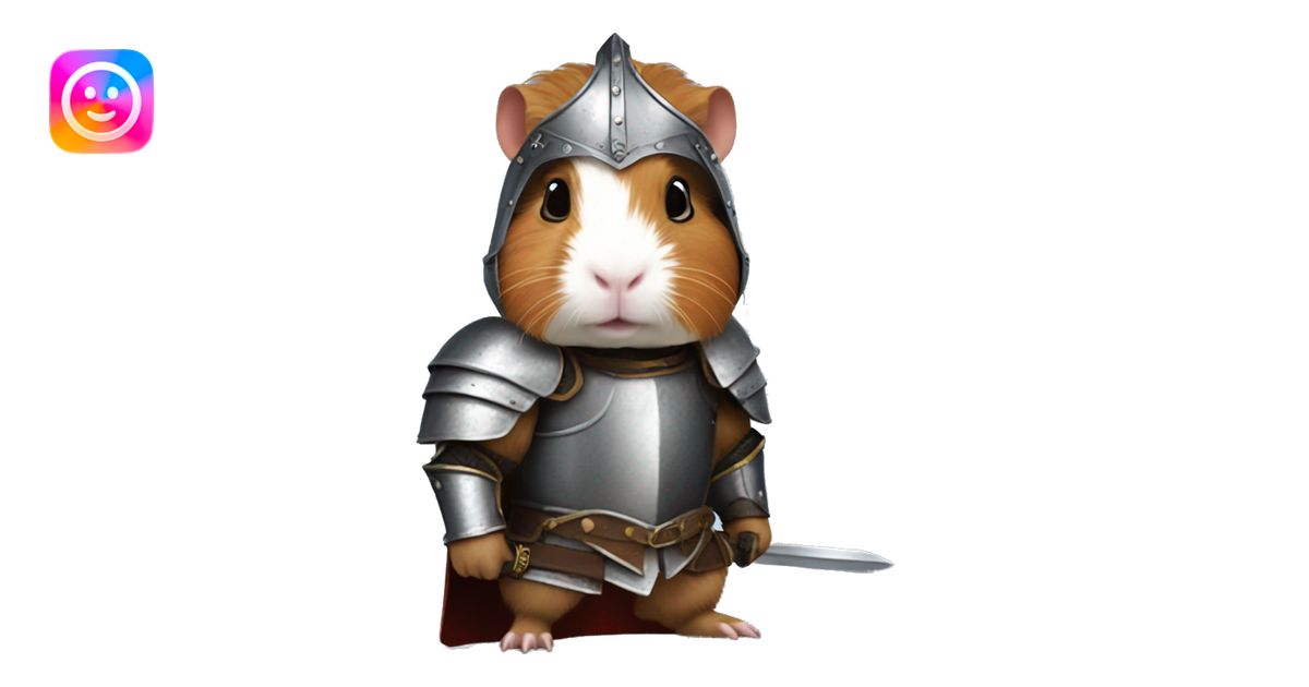 guinea pig knight emoji | AI Emoji Generator