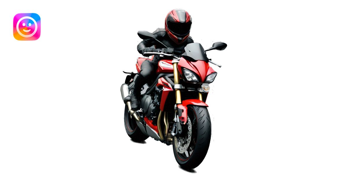 Triumph street triple red emoji | AI Emoji Generator