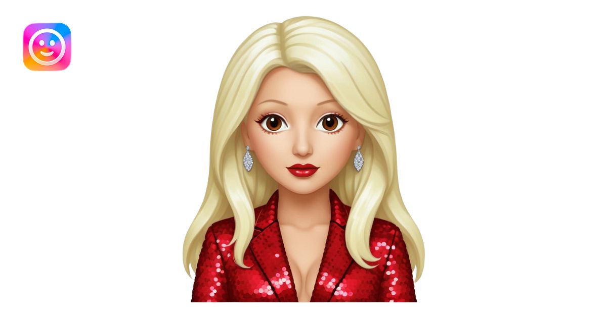 Christina Aguilera with long platinum blonde hair, red sequin outfit ...