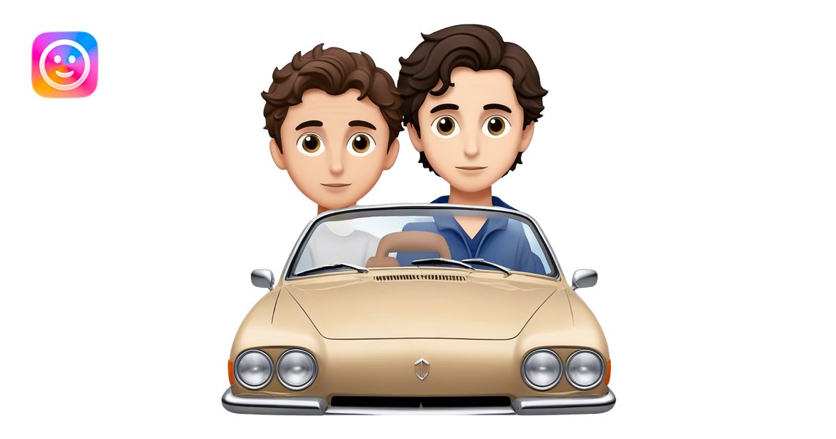 chalamet and man on hood emoji | AI Emoji Generator