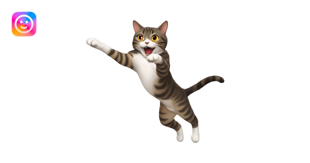 Cat doing backflip emoji | AI Emoji Generator